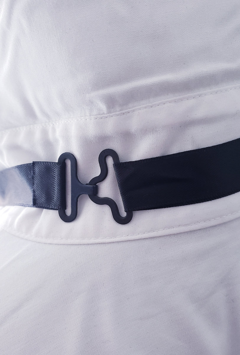 White Shiny Acrylic Necktie | Adrian's Ties and More