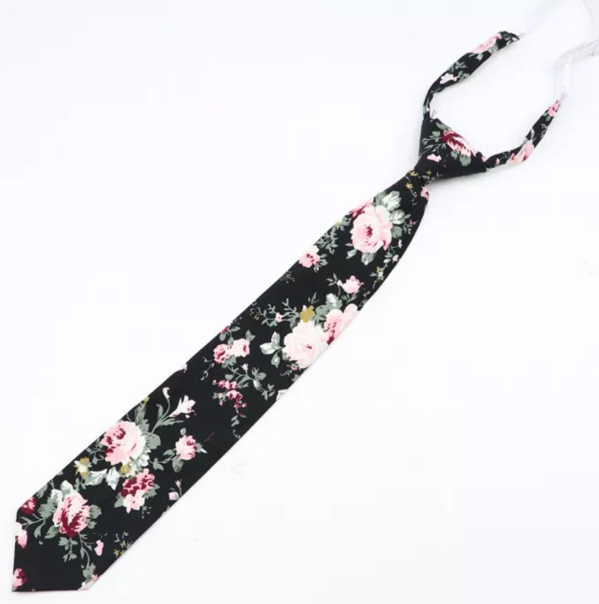 Kids Adjustable Floral Necktie – Adrian's Ties and More