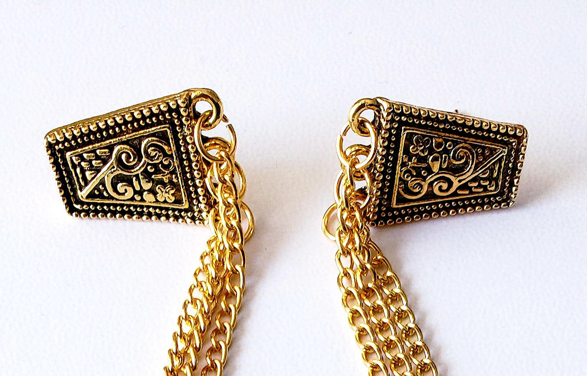 Glyph Collar Chain Pin | Adrian's Ties and More