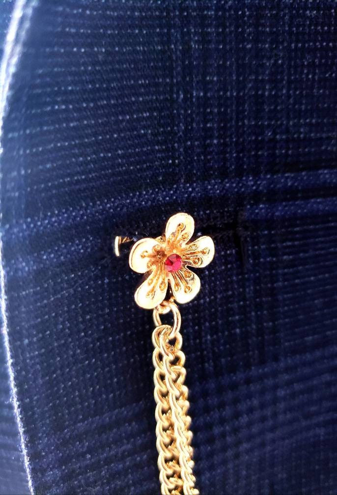 Elegant Peacock Lapel Pin | Adrian's Ties and More